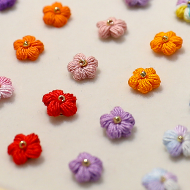 Onirr Micro Crochet Puff Flower Jewelry Series